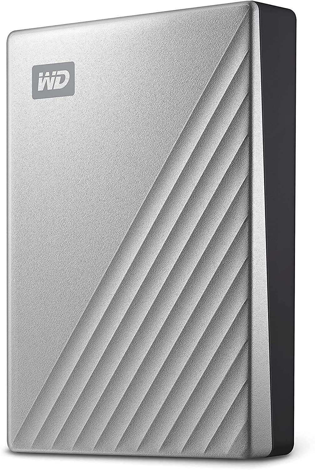 WD My Passport Ultra WDBFTM0040BSL 4 TB Portable Hard Drive - External - Silver - USB 3.0-256-bit Encryption Standard - 3 Year Warranty