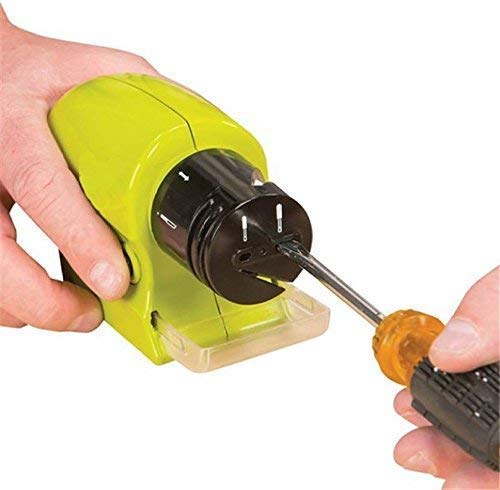 VAIDIKA Electric Knife sharpner Motorized Sharpening Knives Power Sharpener Precision Scissors Sharp Tool Home Kitchen Electric Grind Machine Electric Knife Sharpener Cordless (Mutli use)(Green)