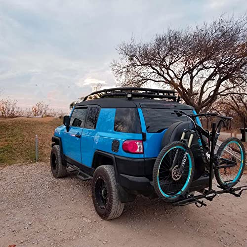 ZOVOTA Hitch Bike Rack 2 Bikes, Hitch Bicycle Rack Carrier Tray Platform Style for Truck SUV