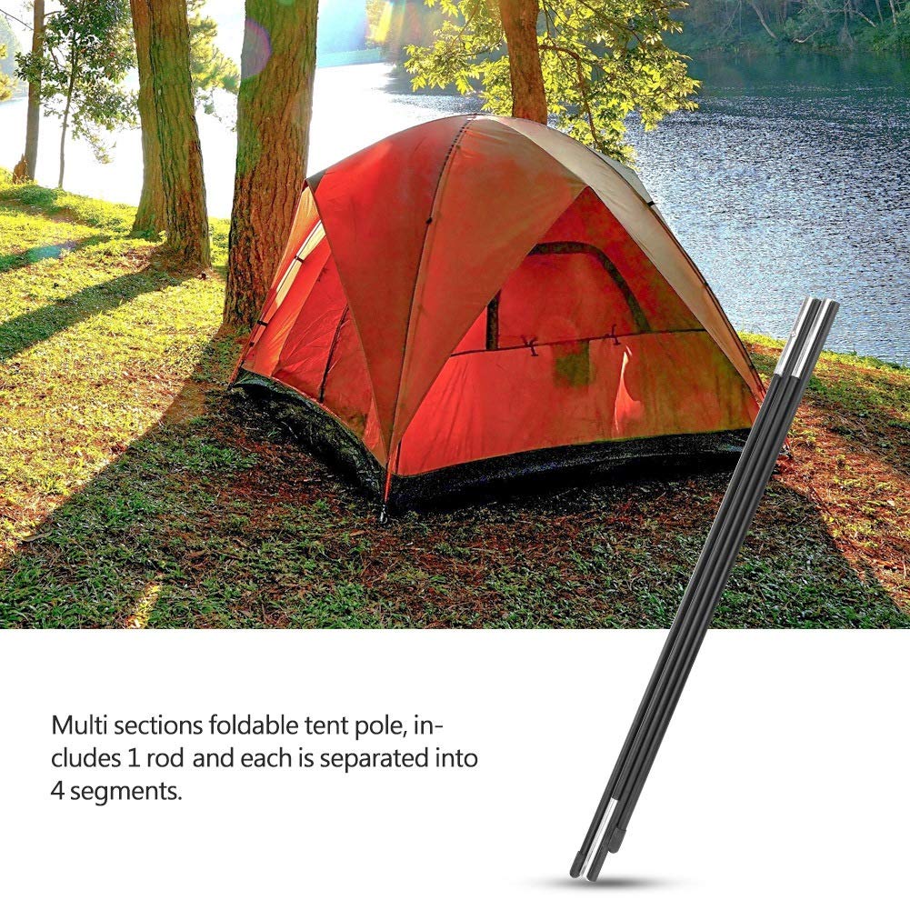 Tent Poles Replacement, Replacement Tent Poles, Tent Accessories, Camping Tent Pole Tent Support Rod Lightweight Tent Rod Adjustable Fibreglass Tent Support Pole for Camping Hiking Outdoor Activity