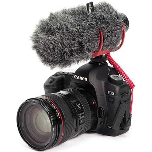 Rode VideoMic GO II On-Camera Shotgun Microphone and Deluxe Windshield Wind Cover Kit
