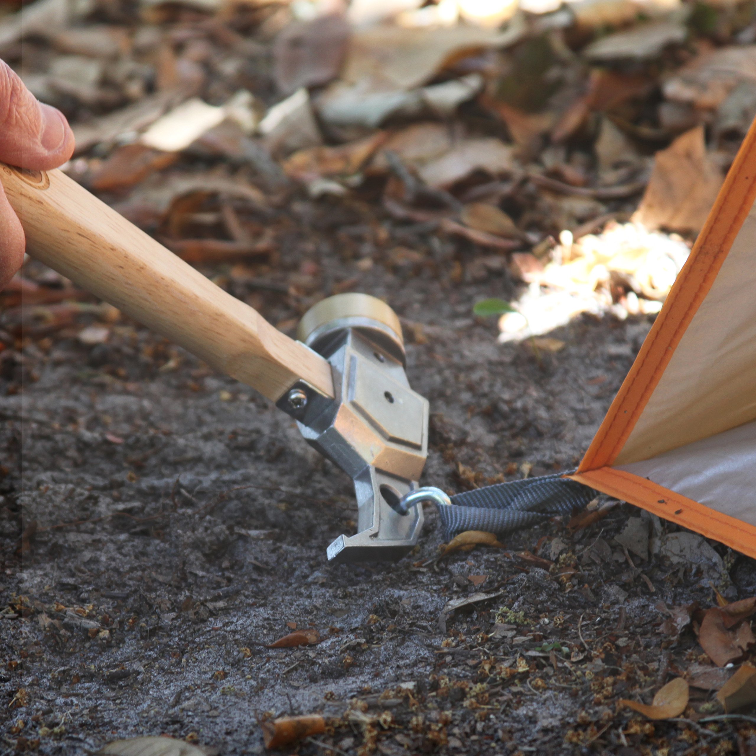 UST Heritage Camp Hammer with Copper Head, Wooden Handle, Steel Pick End and Leather Lanyard for Camping, Hiking, Backpacking and Outdoor Survival