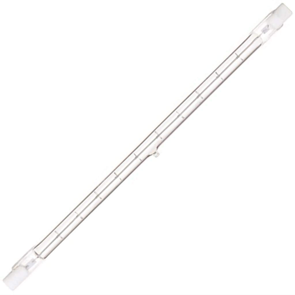 Satco S3106 1500 Watt 30000 Lumens T3 Halogen Double Ended R7S Base 240 Volt Clear 254mm Light Bulb, Dimmable