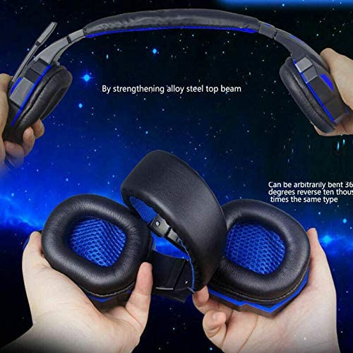 Stereo Gaming Headset with Mic for Xbox One/PS4, Over-Ear PC Headphones Low Bass Sound, 3.5mm Jack, Volume Control, for PS4 / Xbox One S/Xbox One/Nintendo Switch/PC/Mac