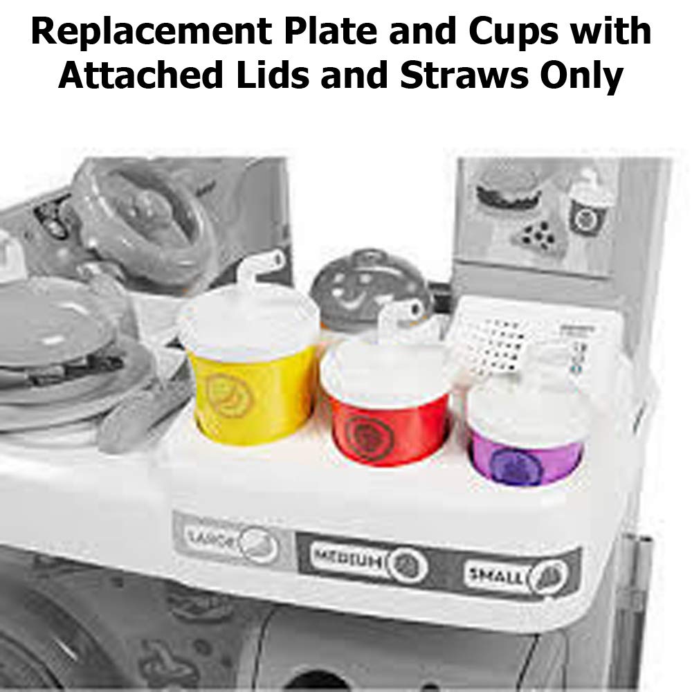 Replacement Parts for Food Truck - Laugh and Learn Servin' Up Fun Food Truck DYM74 ~ Replacement Plate and Cups