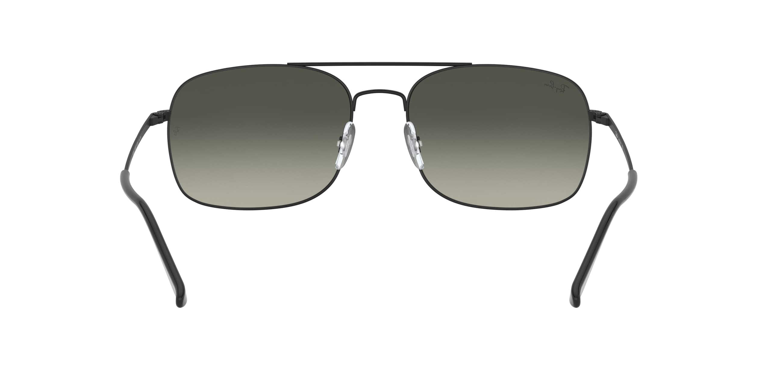 Ray-Ban RB3611 Square Sunglasses, Silver/Blue, 60 mm