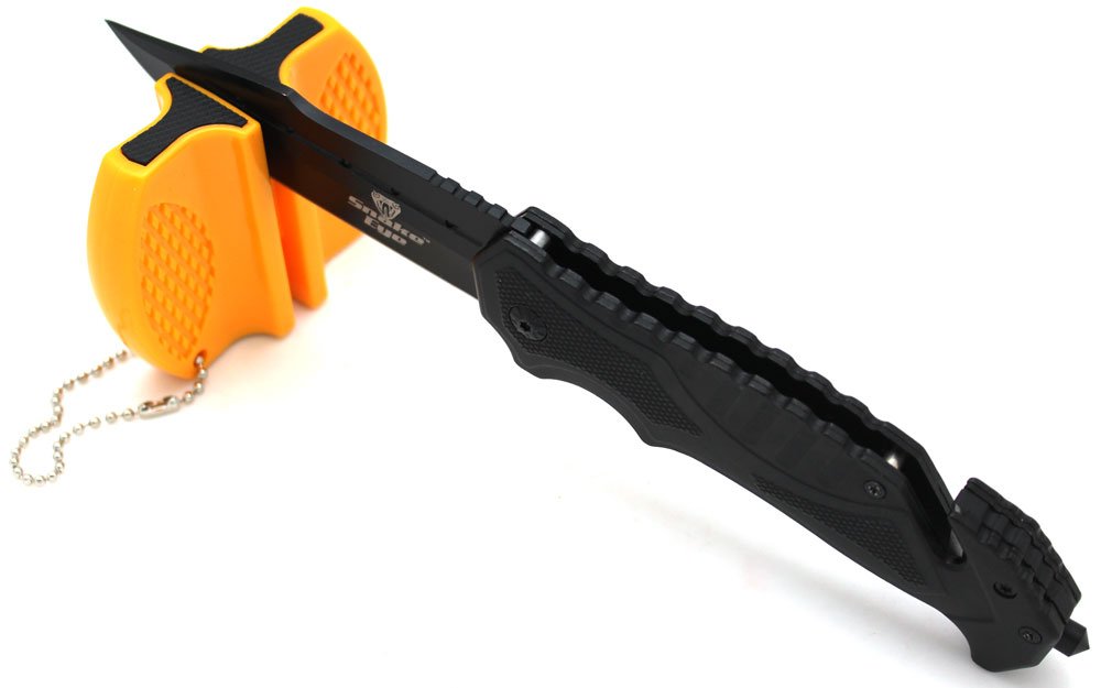 Snake Eye Tactical Dual Stage Portable Knife Sharpener Outdoors Camping Hunting Fishing
