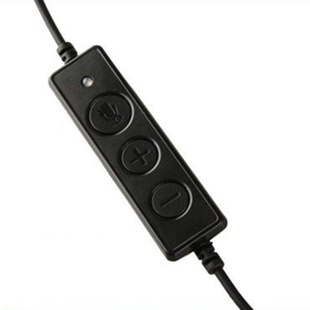 USB PC Headset, Noise Cancelling Stereo Gaming Headphones with Microphone Call Center for PC, Laptop, Tablet, TV, Skype
