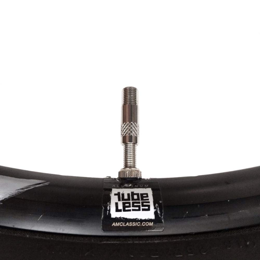 RideAir ConvertAir (Pair) Presta to Schrader Converter (not Adapter) Aluminium Anodized Black Change Your Tube or tubeless Valve to Schrader Easily - for Presta Removable Core (Silver)