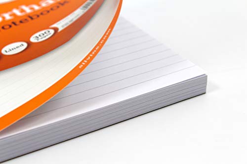 Silvine 8x5" Reporter's Spiral Shorthand Notebook with 300 Pages (Pack of 6)