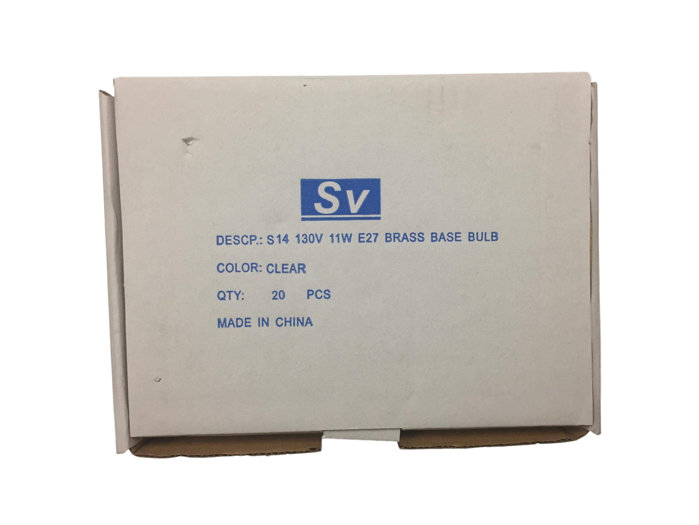 Sival - 11S14 Sign Light Bulb (S14), 11 Watts, Clear, Pack of 20, Commercial-Grade, 5,000 Hours