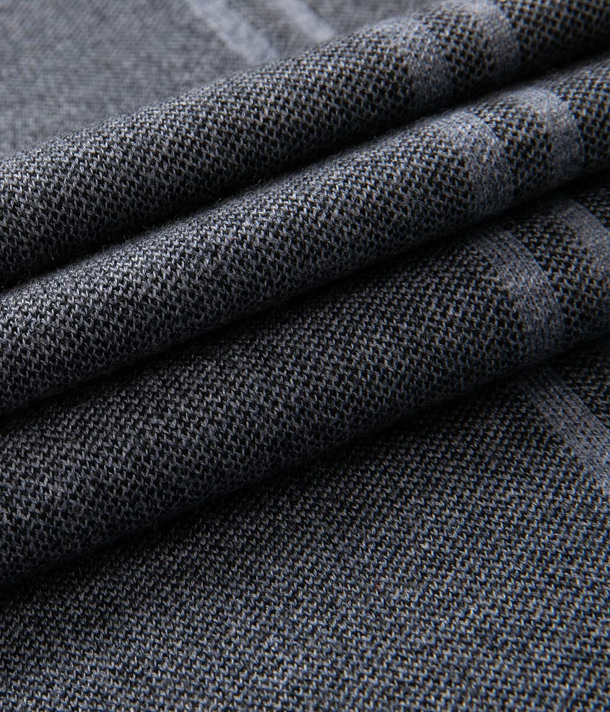 Villand Luxurious Mens Striped Merino Wool Scarf - Gift Box Wrapped Winter Soft Warm Thick Knitted Neckwear for Men (Cadet Gray)