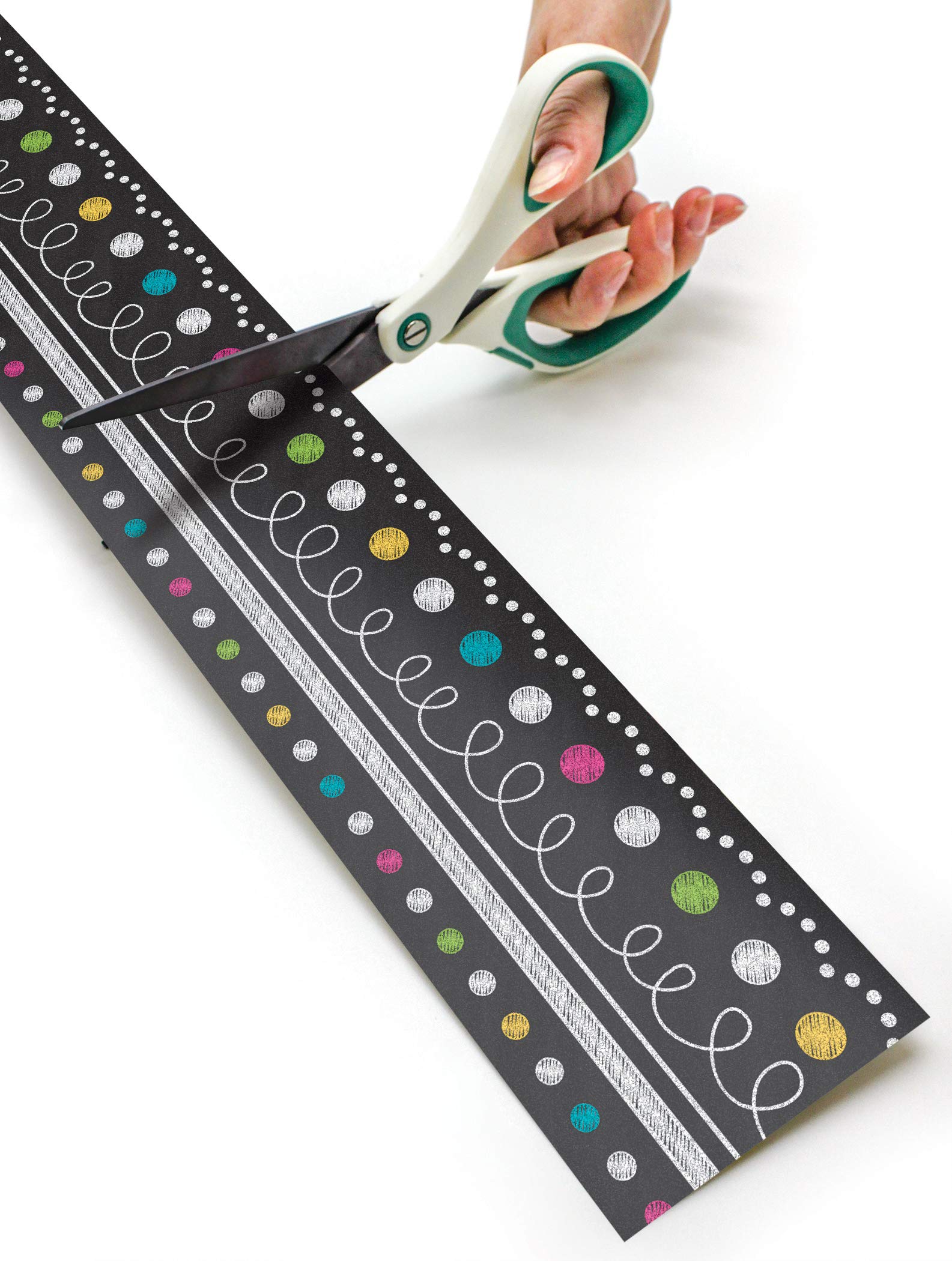 Teacher Created Resources Straight Rolled Trim Border/Trimmer Set, Multicolor, 8947 (Pack of 2)