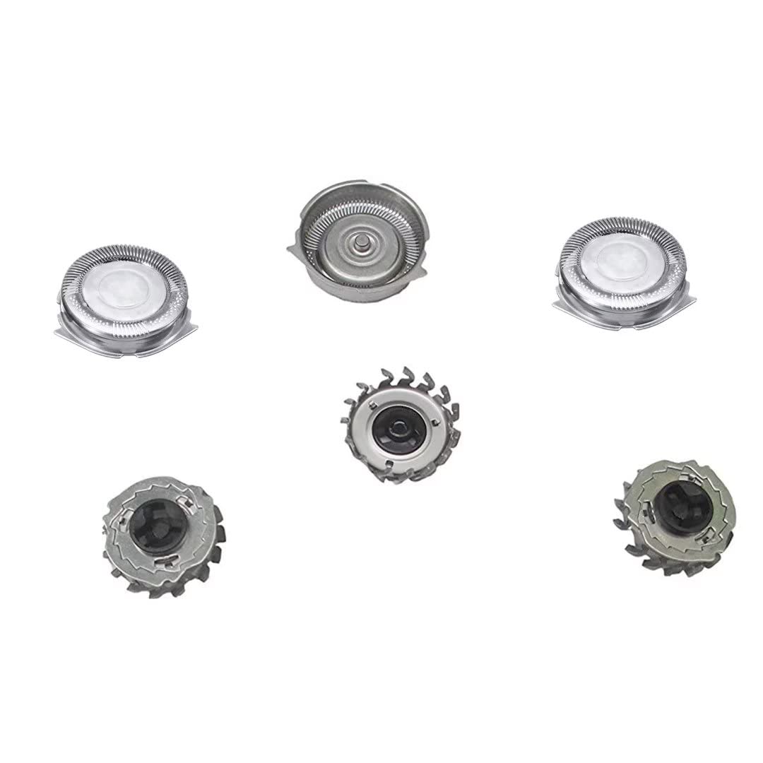 SH50/52 Replacement Heads for Philips Norelco Series 5000 and AquaTouch Shavers,9 Sharp Blades, Easy Cut and Installation(6 Packs)
