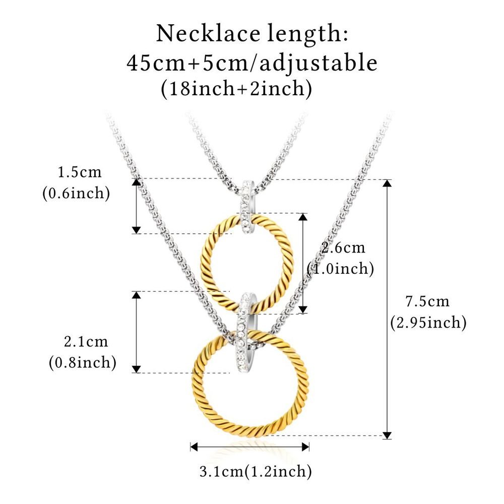 UNY Luxury Cable wire design linked Chain Necklace Women Fashion Jewelry drop Heart shape Unique Present