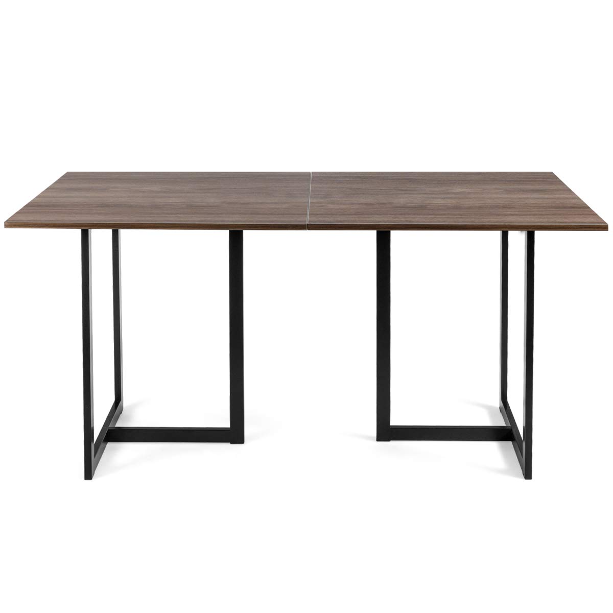 Tangkula 60 inch Computer Desk, Large Writing Table, Modern Versatile Writing Desk with Spacious Desktop, Computer Workstation Study Table Home Office Desk (Light Brown)
