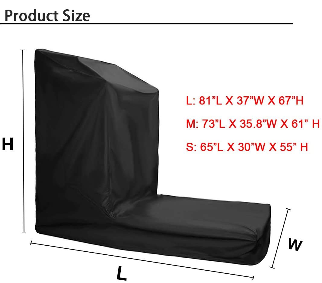 TwoPone Treadmill Cover Waterproof Outdoor Non-Folding Treadmill Covers Upgraded Protective Cover Water-Resistant Dustproof Covers for Indoor Gym Running Machine Storage
