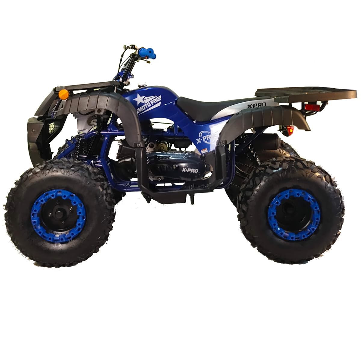 X-PRO 200 Utility ATV with Automatic Transmission w/Reverse,Big 23"/22" Wheels! (Blue)