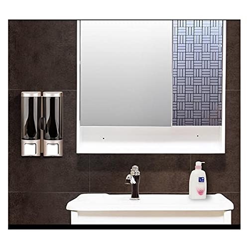 Soap Dispenser Manually Press The Foaming Bottle Wall-Mounted Soap Dispenser Shampoo Soap Dispenser Home Bathroom Double Head Small Capacity 200ml*2/7oz*2 Bathroom Soap Dispenser (Color : Gold)