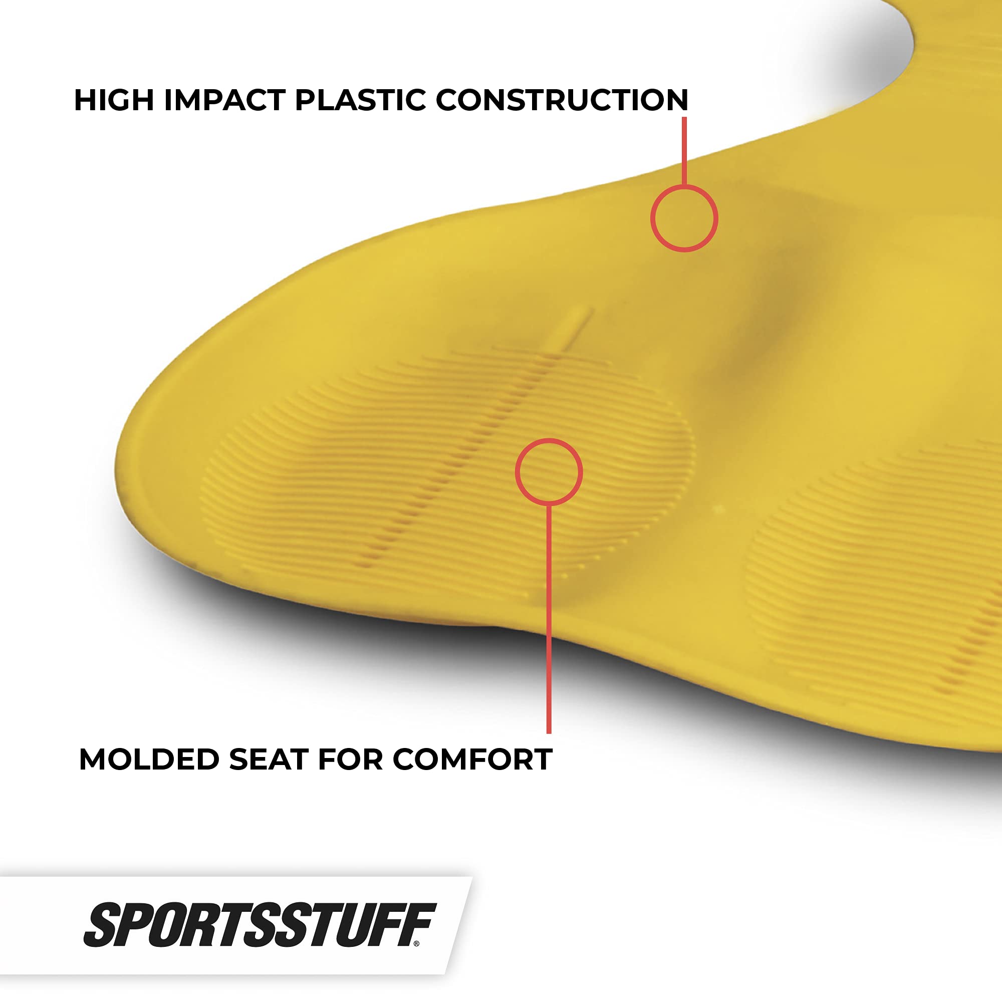 Sportsstuff Spoon Sled, Plastic Single Rider Sit-On Sled