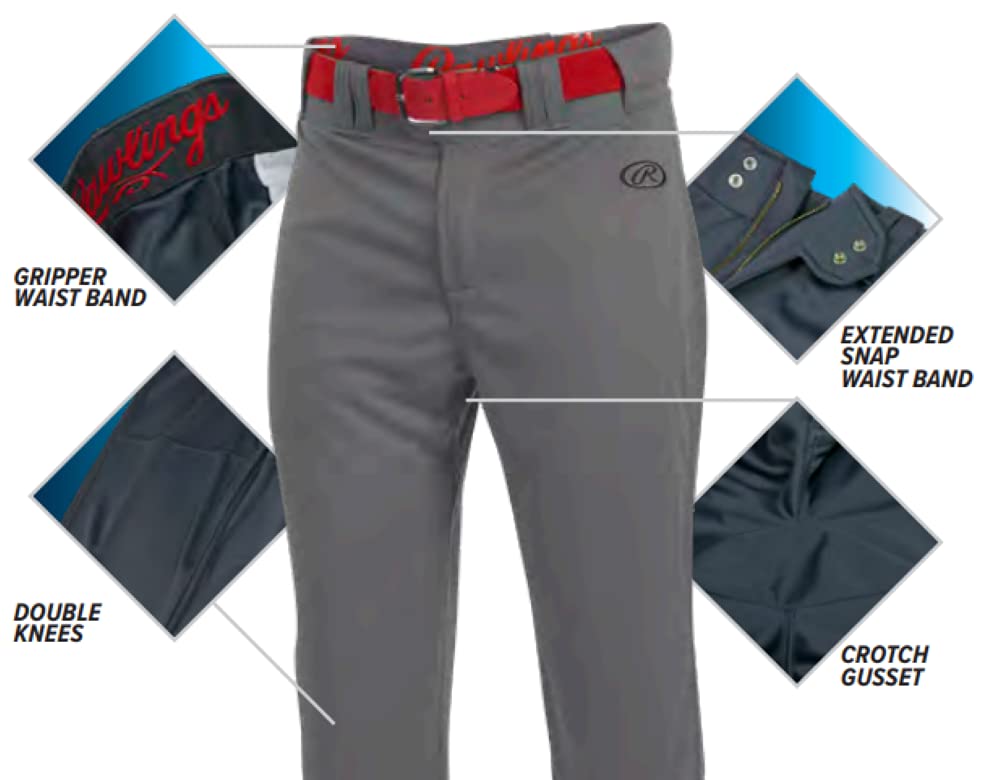 Rawlings Boys Ylnchkp-w-92 Pant, White, XX-Large US