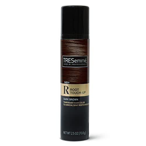 TRESemmรฉ Root Touch-Up Temporary Hair Color Dark Brown Hair Ammonia-free, Peroxide-free Root Cover Up Spray 2.5 oz