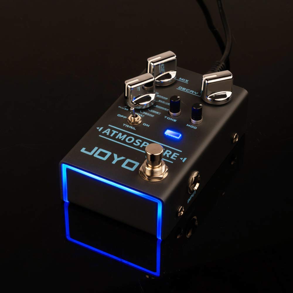 JOYO R-11 Baatsin Overdrive Distortion Bundle with R-14 Atmosphere Reverb for Electric Guitar Effects Most Frequently Combination Budget Pedals