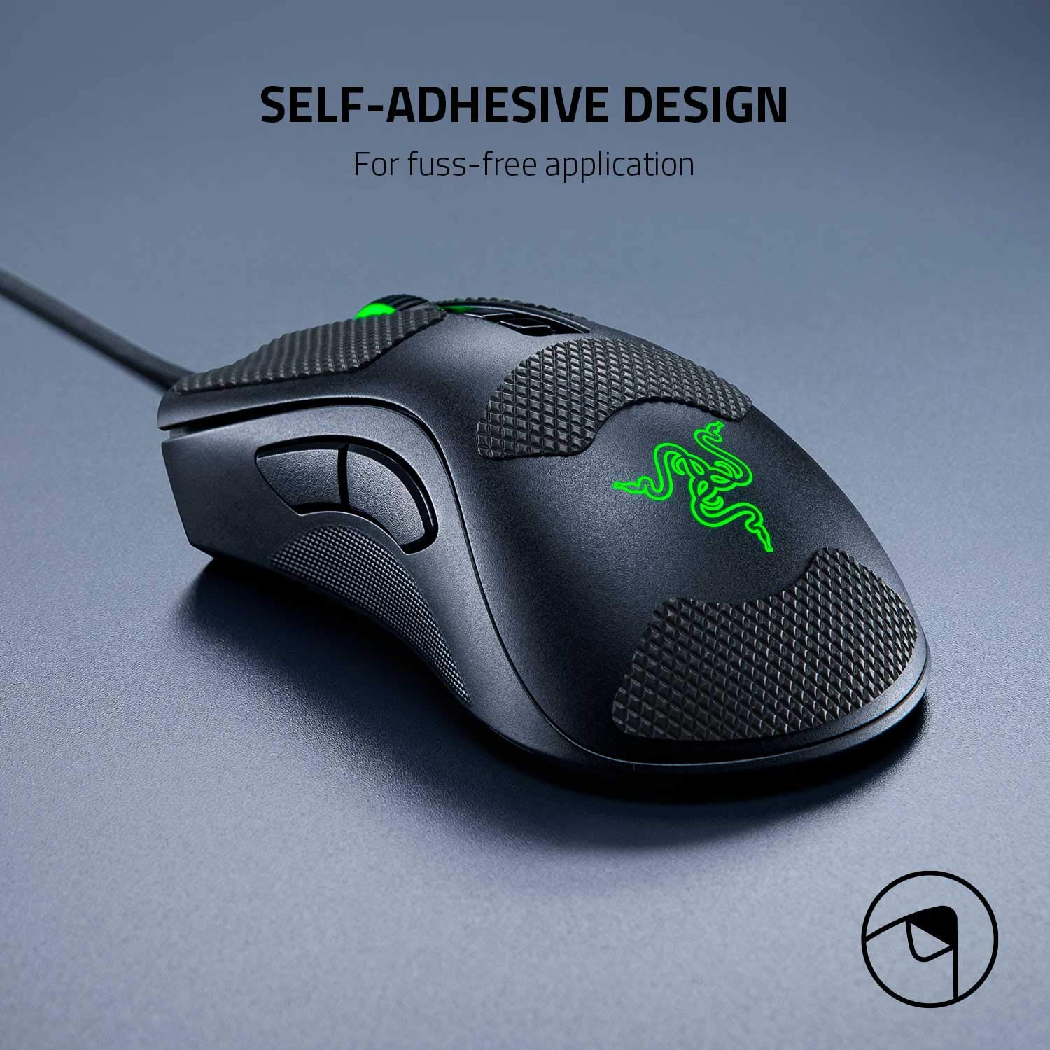 Razer Mouse Grip Tape - for Razer Basilisk Ultimate/Basilisk V2/Basilisk X Hyperspeed: Anti-Slip Grip Tape - Self-Adhesive Design - Pre-Cut (Renewed)