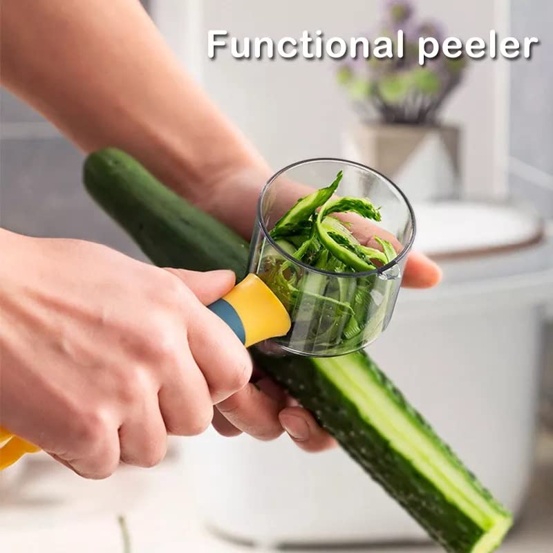 Stainless Steel Peeling Knife With Barrel for Fruit Vegetable Cucumber Potato carrots Kitchen Accessories