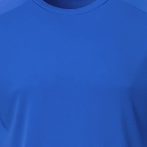 Rawlings Men's Crew Neck Tech Tee Shirt Series, Royal Blue, Medium