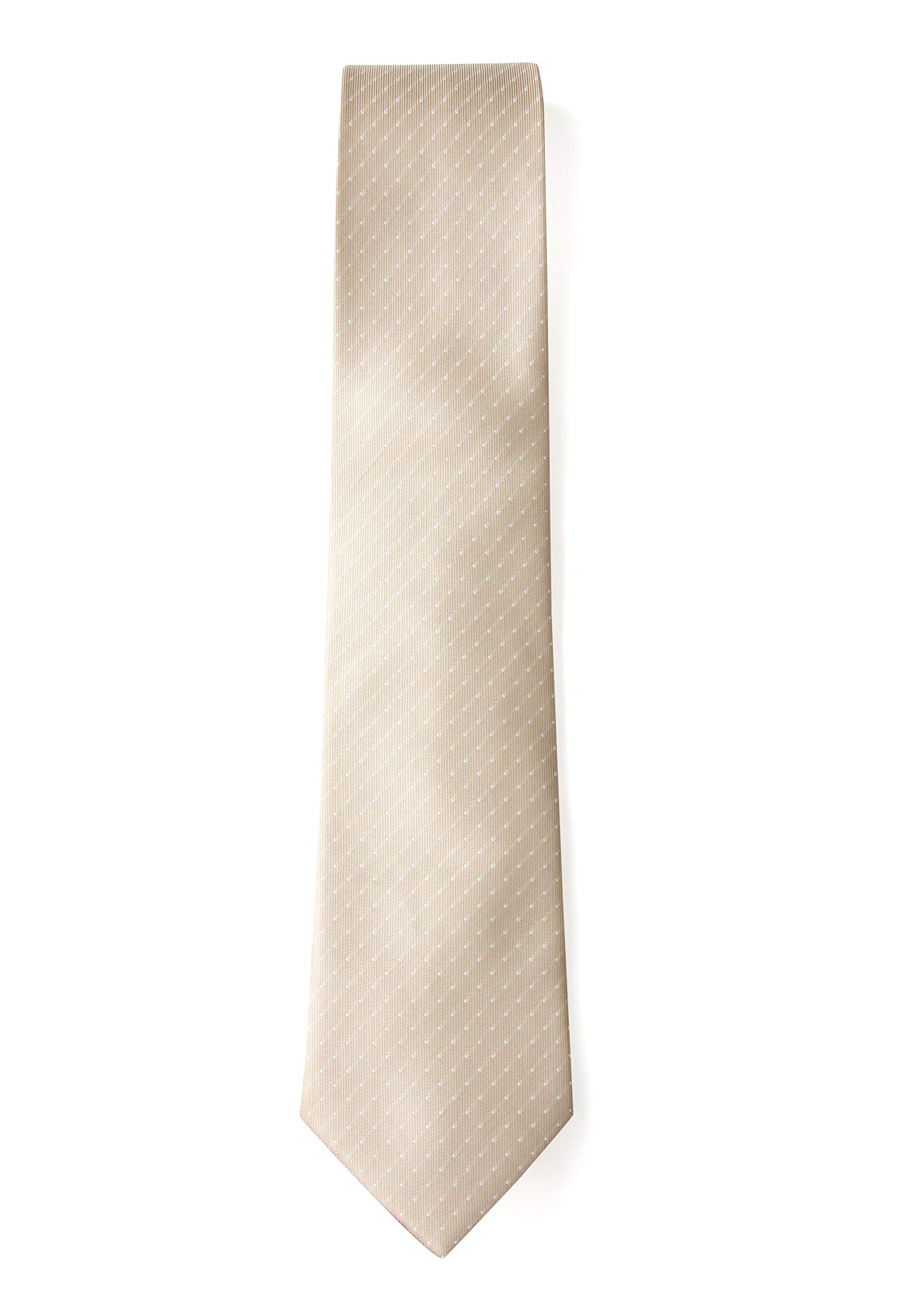 Spring Notion Men's Woven Dotted Necktie Champagne