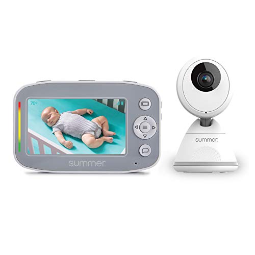 Summer Baby Pixel Cadet Video Baby Monitor with 4.3-Inch Color Display, Remote Steering Camera β Baby Video Monitor with Clearer Nighttime Views and SleepZone Boundary Alerts