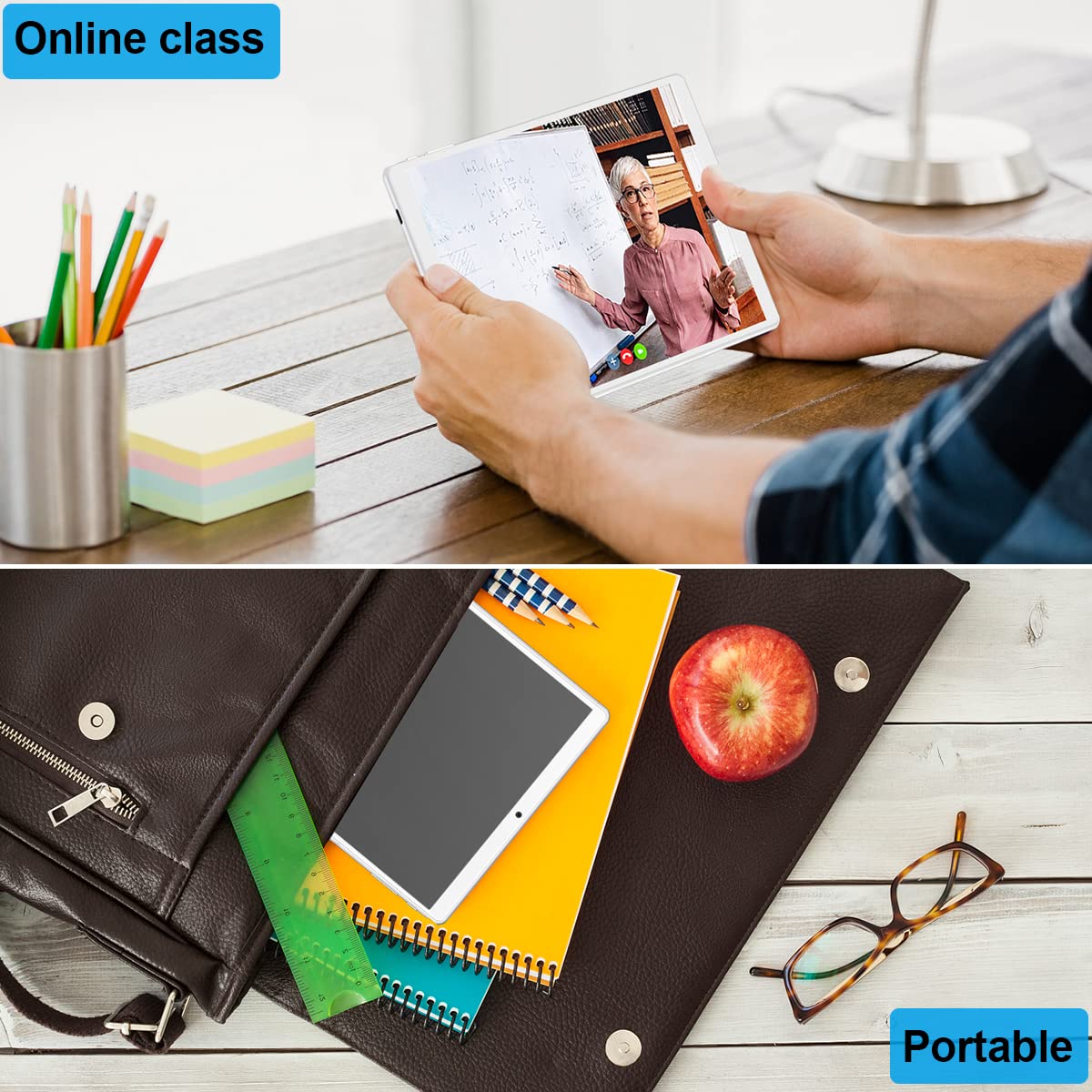 ZONKO 10 inch Tablet, Android 11 Tablets, GMS Tablet with 4+64GB Storage, IPS Full HD Screen, 6000mAh Battery, 13MP Camera Support 5.0 Bluetooth, Dual Band WiFi 5Ghz+2.4Ghz, Tablet PC