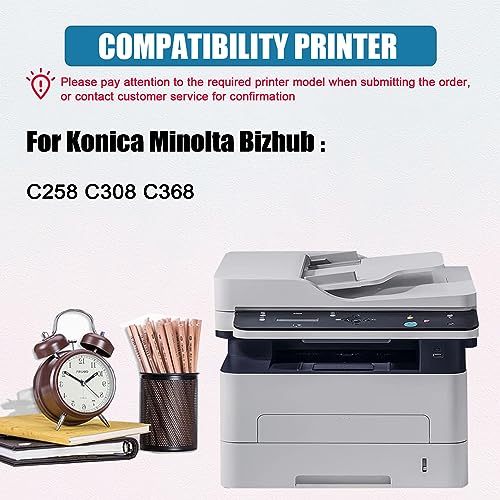 RIOMAN High Yield Replacement Compatible for Konica Minolta TN324 Toner Cartridge (with Chip) Work for Konica Minolta Bizhub C258 C308 C368 Printers 1 Black Pack