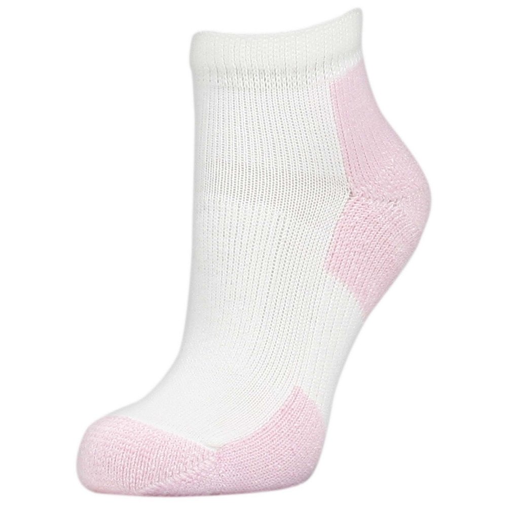 Thorlos Thick Cushion Distance Walking 3-Pair Pack White/Pink MD (Women's Shoe 7-9)