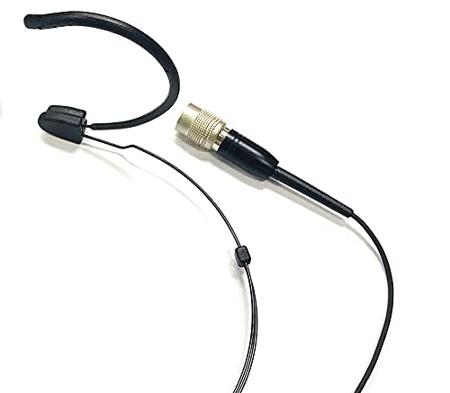 U-Voice UV340A Ultra Lite Adjustable Frame and Boom Black Color Headset Microphone (for Audio Technica)