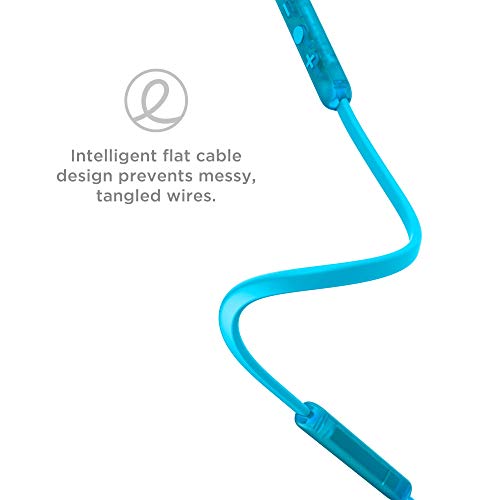 TCL SOCL300BT Wireless Bluetooth in-Ear Earbud Headphones with Noise Isolation and Extra-Long 17hr Playback Battery, Built-in Mic - Ocean Blue