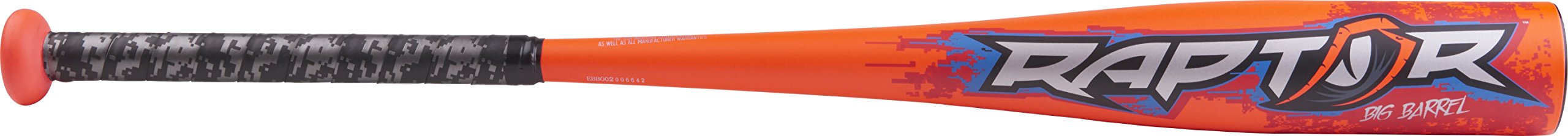 Rawlings Raptor Alloy USA 2-5/8" Big Barrel Baseball Bat, 29"/21 oz