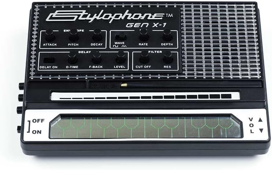 Stylophone Gen X-1 Portable Analogue Electronic Synthesizer with Built-in Speaker | Synth Musical Instrument | Synthesizer Keyboard | Stylophone Instrument