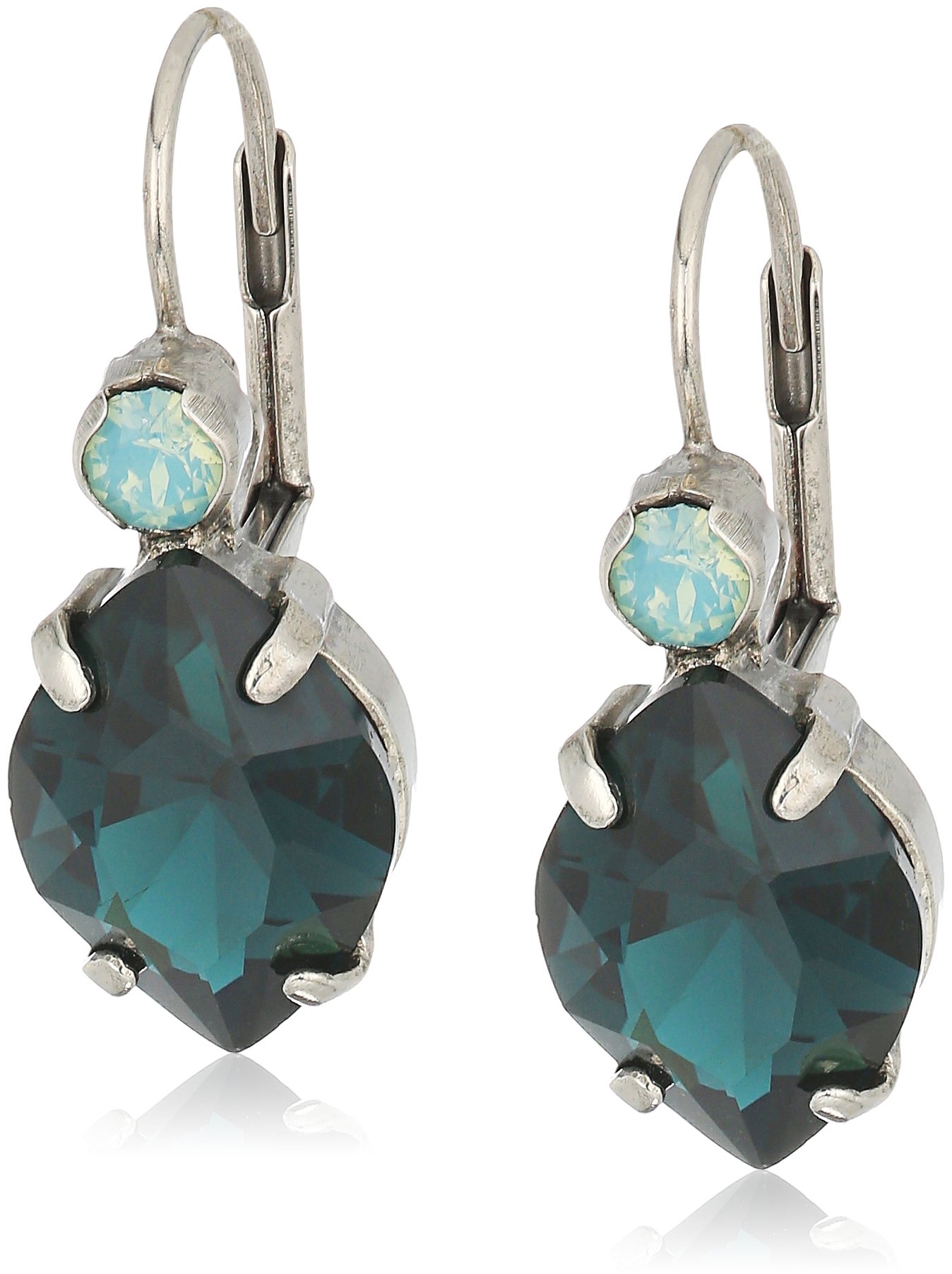 Sorrelli Navette Drop Earrings, Antique Silver-Tone Finish, Moonlit Shores