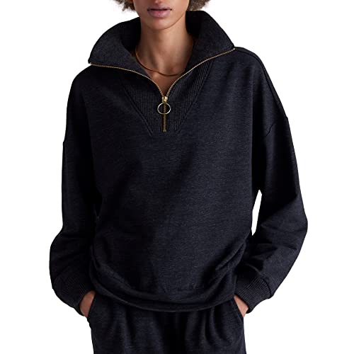 Varley Miller Sweat Black Marl XS