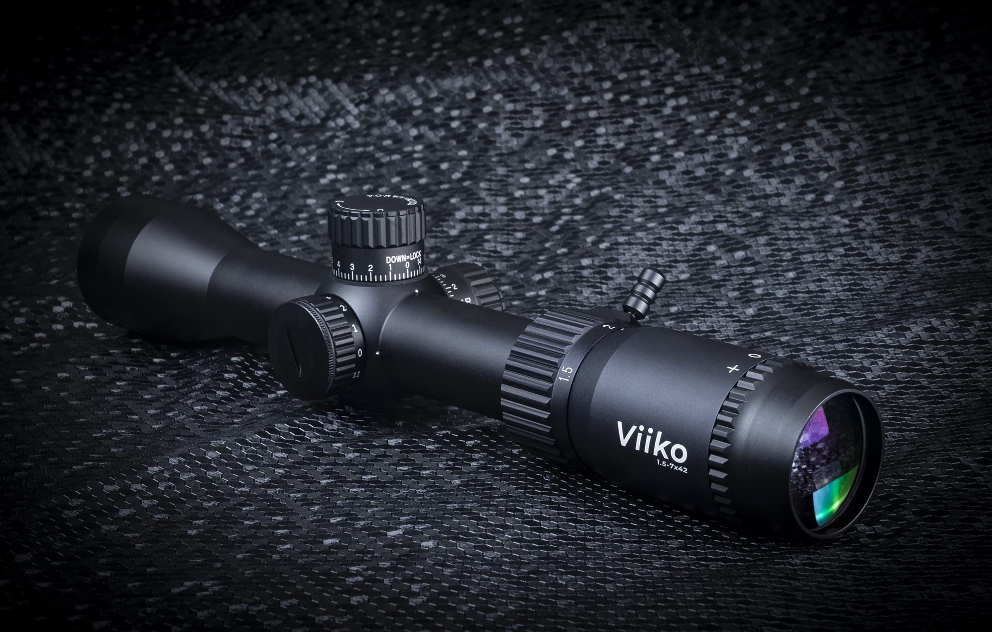 Viiko Long Eye Relief Scope 1.5-7x42 Half Mildot Illuminated Reticle 7.8β Eye Relief Fits Mosin 1891/30 M39 M44 Huge Eye Box Switch Viewer