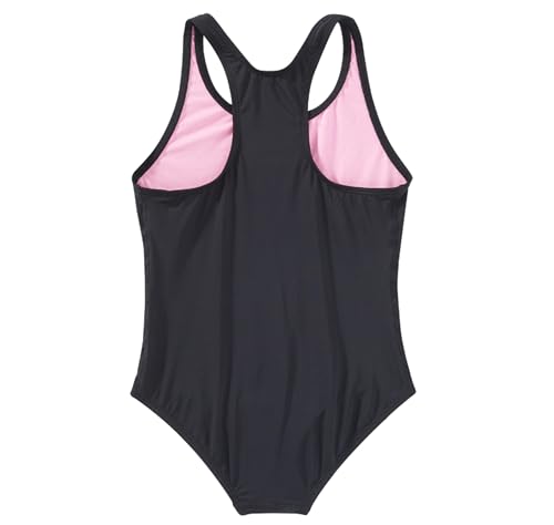 TYR Girls' Standard Durafast Lite Ella Maxfit Swimsuit, Black, XL