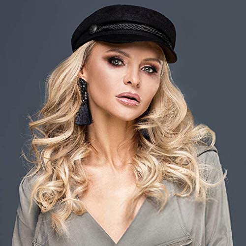SIYWINA Womens Newsboy Caps Baker Boy Hats Winter Hats Black for Ladies