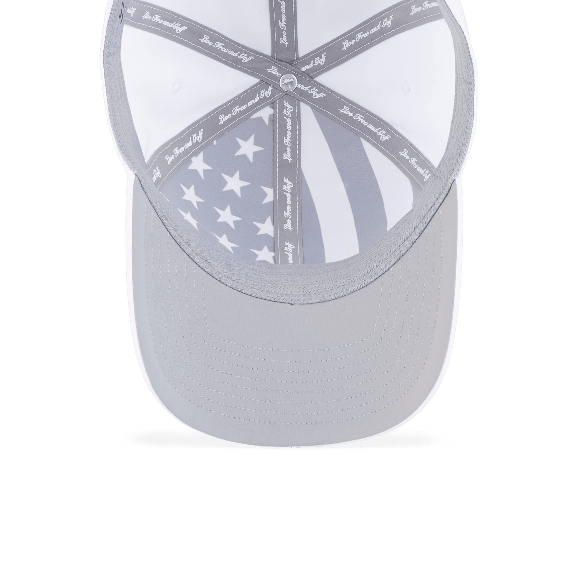 Titleist Men's Standard Players Performance Stars & Stripes Golf Hat, White/Navy Red, OSF