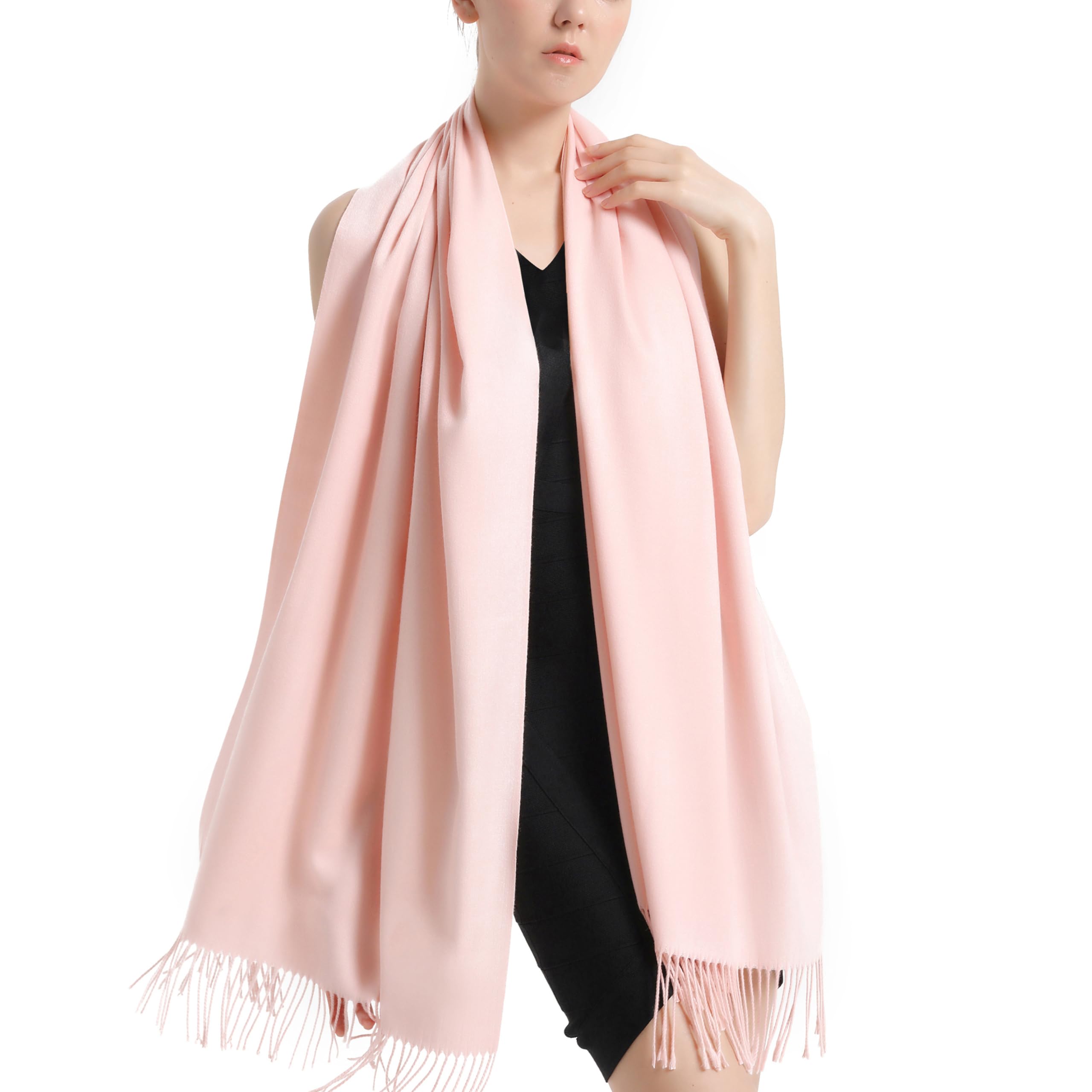 vimate Pashmina Shawls and Wraps, Pashmina Scarves with Medium Thickness for All Seasons