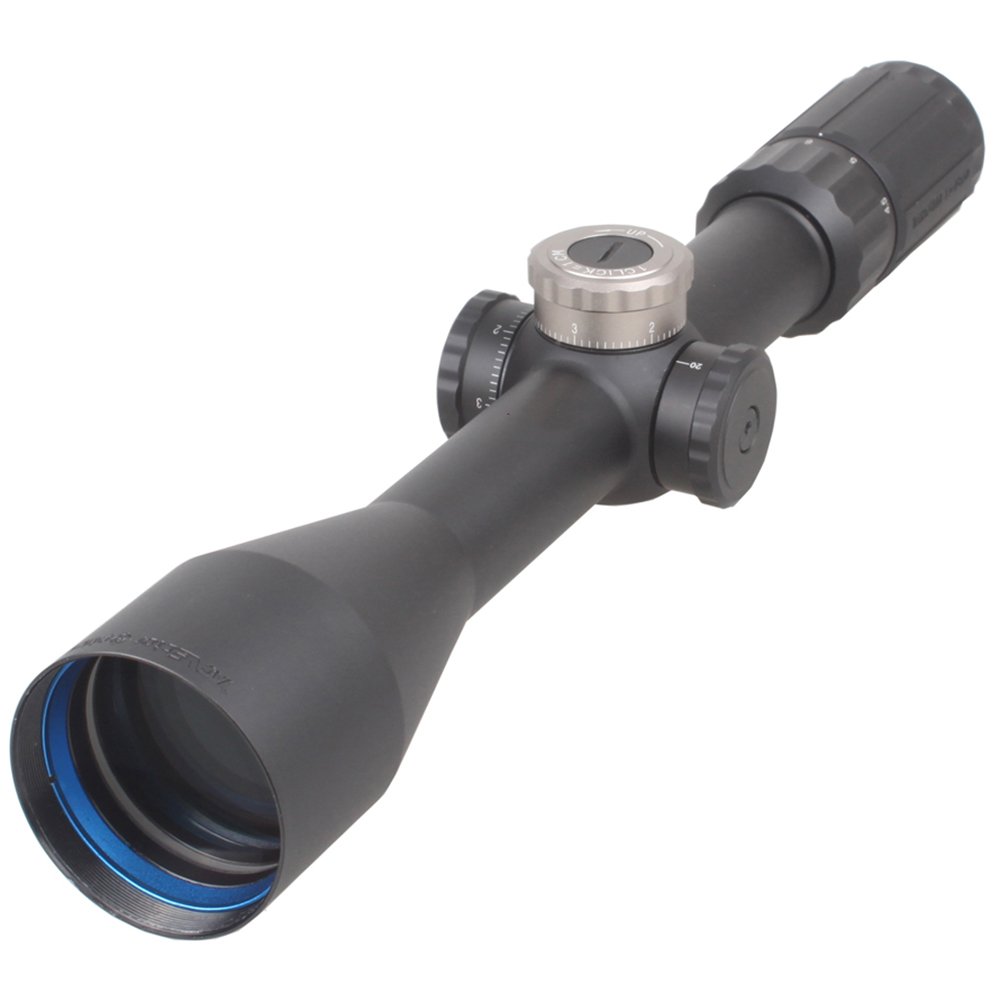Vector Optics Marksman 4.5-18x50mm 1/10 MIL Hunting Riflescope with MP Reticle, Free 30mm Tactical Mount Rings, Lens Covers and Honeycomb Sunshade (Matte Black)