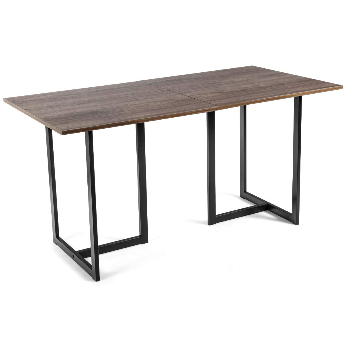 Tangkula 60 inch Computer Desk, Large Writing Table, Modern Versatile Writing Desk with Spacious Desktop, Computer Workstation Study Table Home Office Desk (Light Brown)