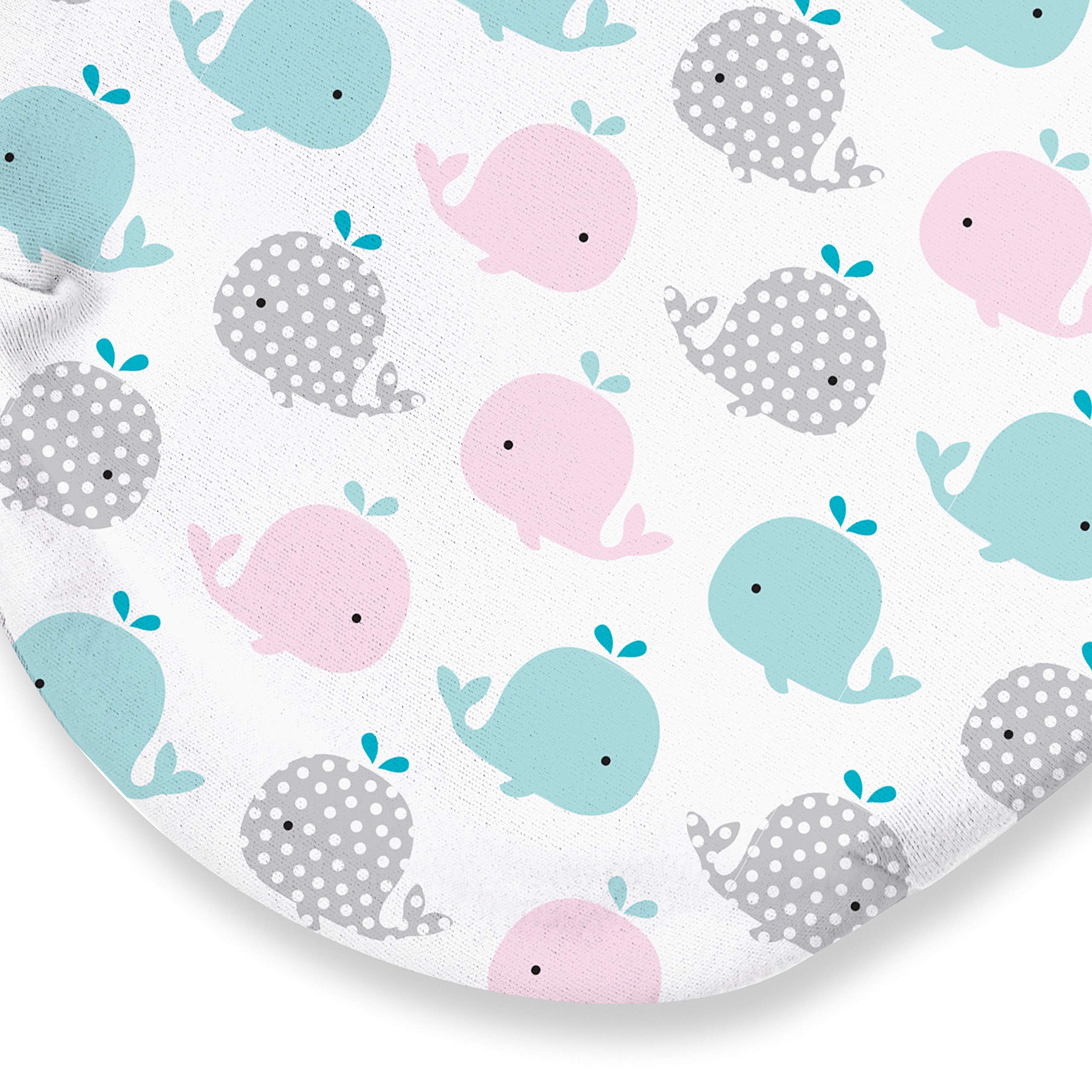 SwaddleMe Original Swaddle – Size Small, 0-3 Months, 2-Pack (Pink Polka Whale)