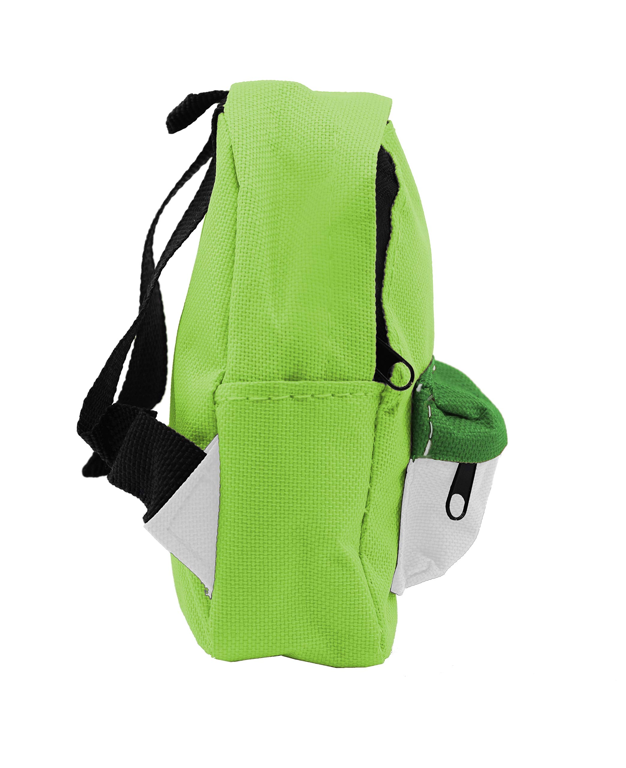 Teak Tuning Fingerboard Backpack Case, Green - 5" x 3.75" - Miniature Canvas Bag for Tuning Travel & Storage